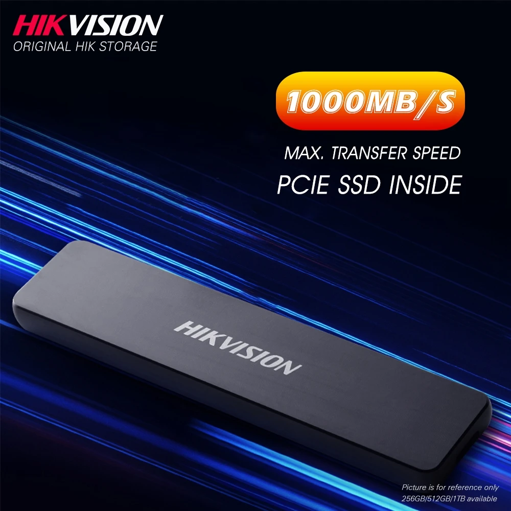 Hikvision Portable SSD 512GB External SSD 1TB Disk Drive, 09/15/2023