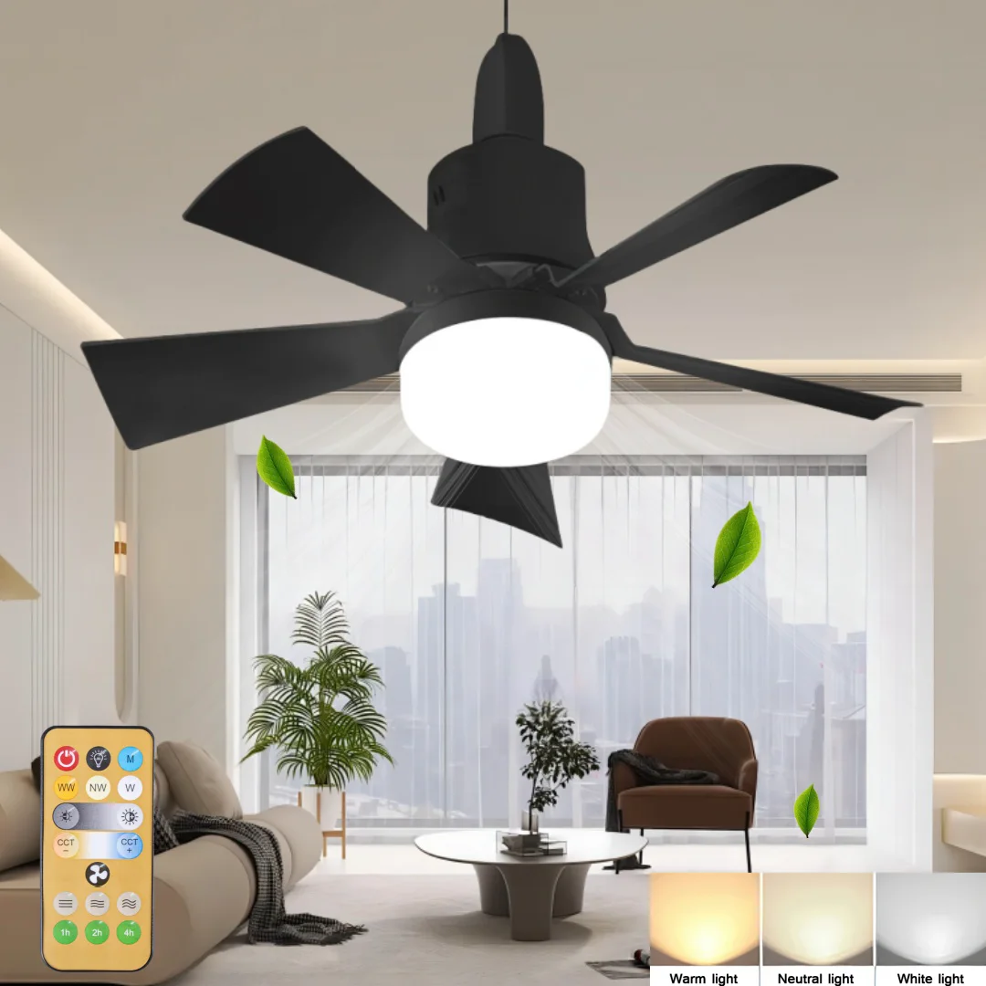 LED-fan-ceiling-light-LED-30W-ceiling-light-with-remote-dimming ...
