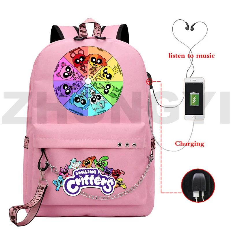 Kawaii-Smiling-Critters-Game-Backpacks-Preppy-Style-Elementary-Primary ...