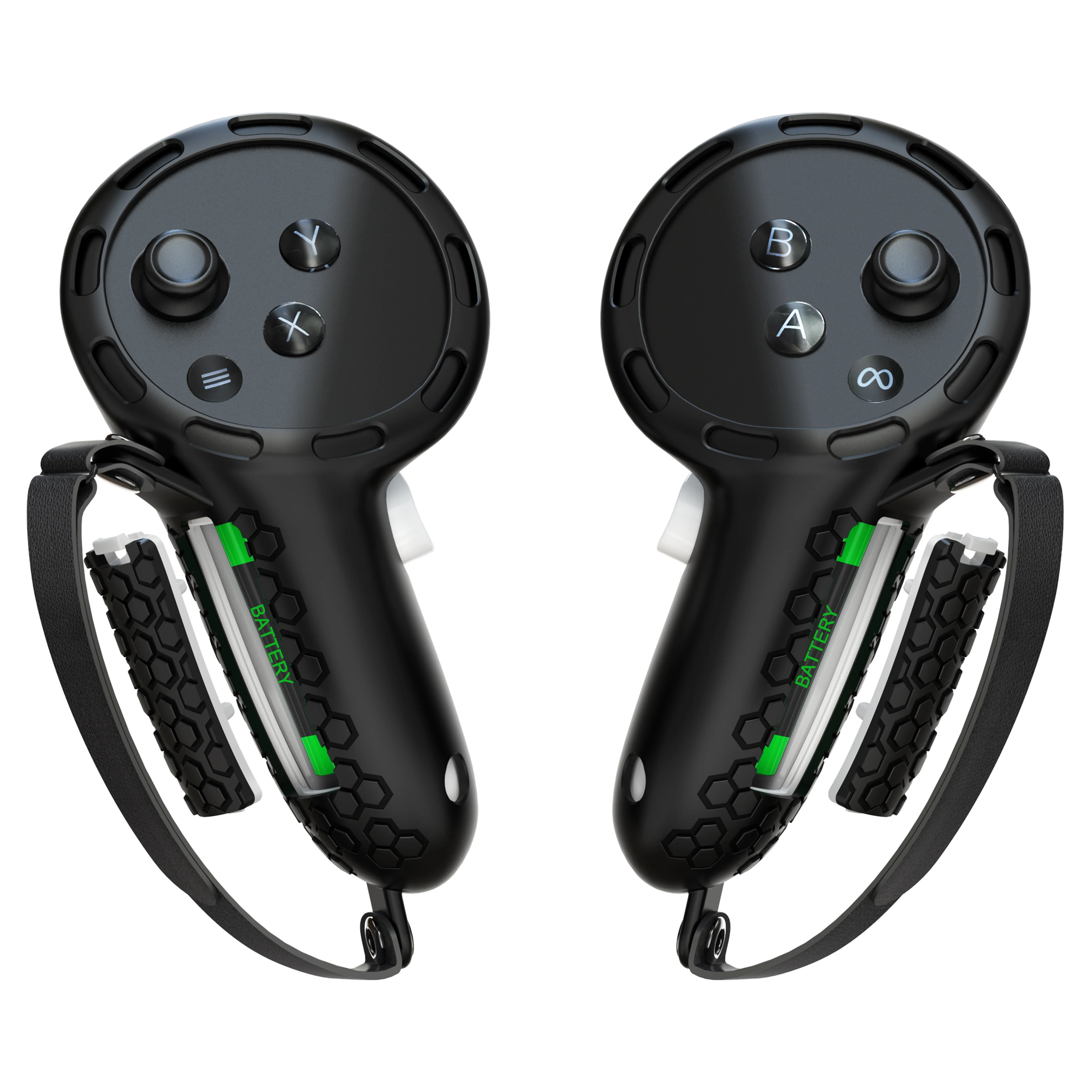VR Design Controller Grips Compatível com Meta Oculus Quest 3, Battery ...