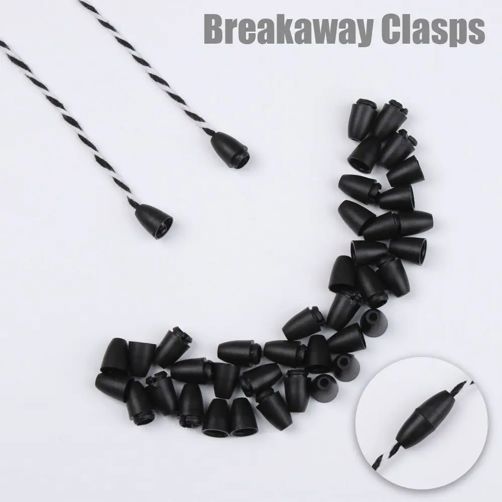 20Pcs-Black-Necklace-Jewelry-Plastic-Bead-Barrel-Connectors-Lanyard ...