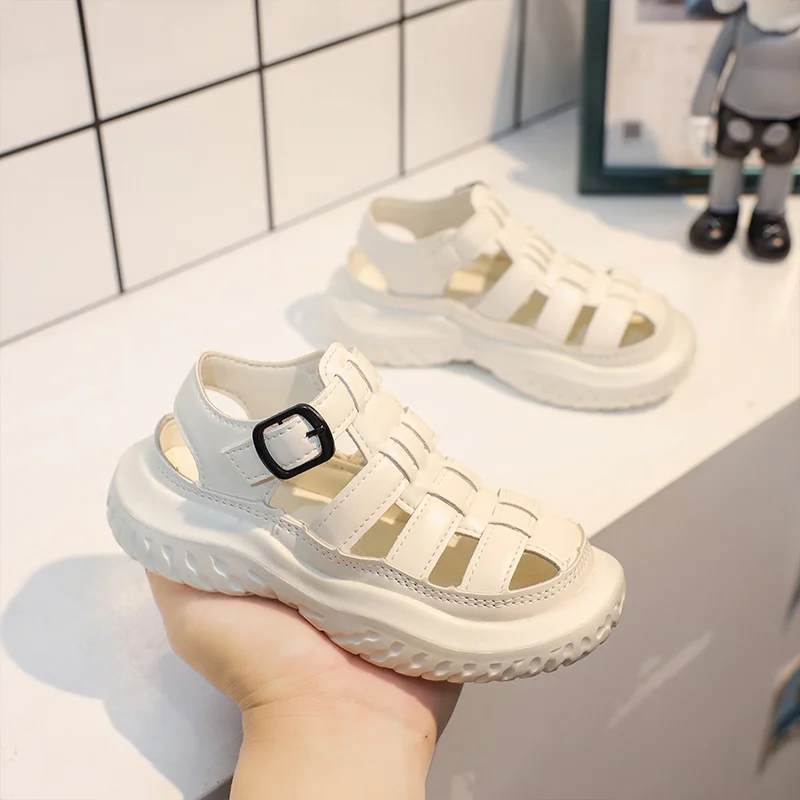 New Kids Gladiator Sandals Boys Casual Breathable Hollow Out Roman ...