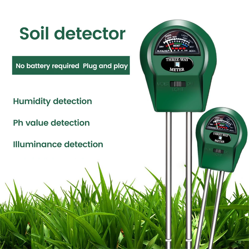 3-in-1-Soil-PH-Meter-Flower-Pot-Hygrometer-Soil-Tester-Plants-Growth ...