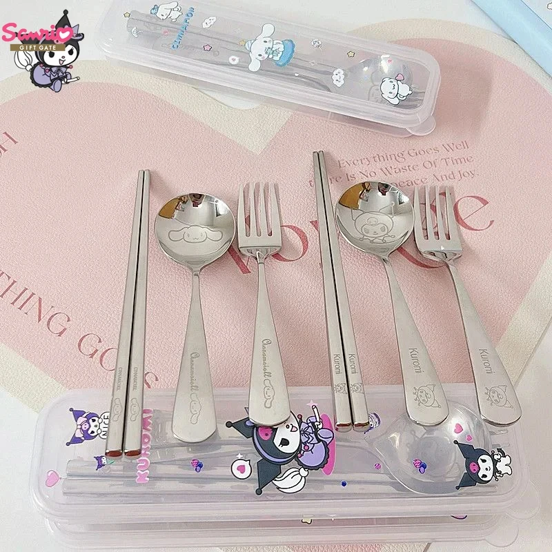 Miniso-HelloKitty-Cinnamoroll-Kuromi-Tableware-Suit-Anime-Cartoon ...