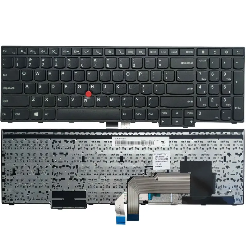 New-US-Keyboard-For-Lenovo-IBM-Thinkpad-E550-E550C-E555-E560-E565 ...