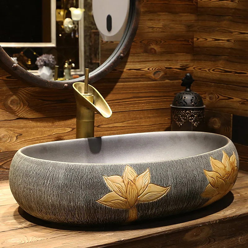 Jingdezhen-Ceramic-Art-Table-Basin-Chinese-Creative-Wash-Basin-Basin ...