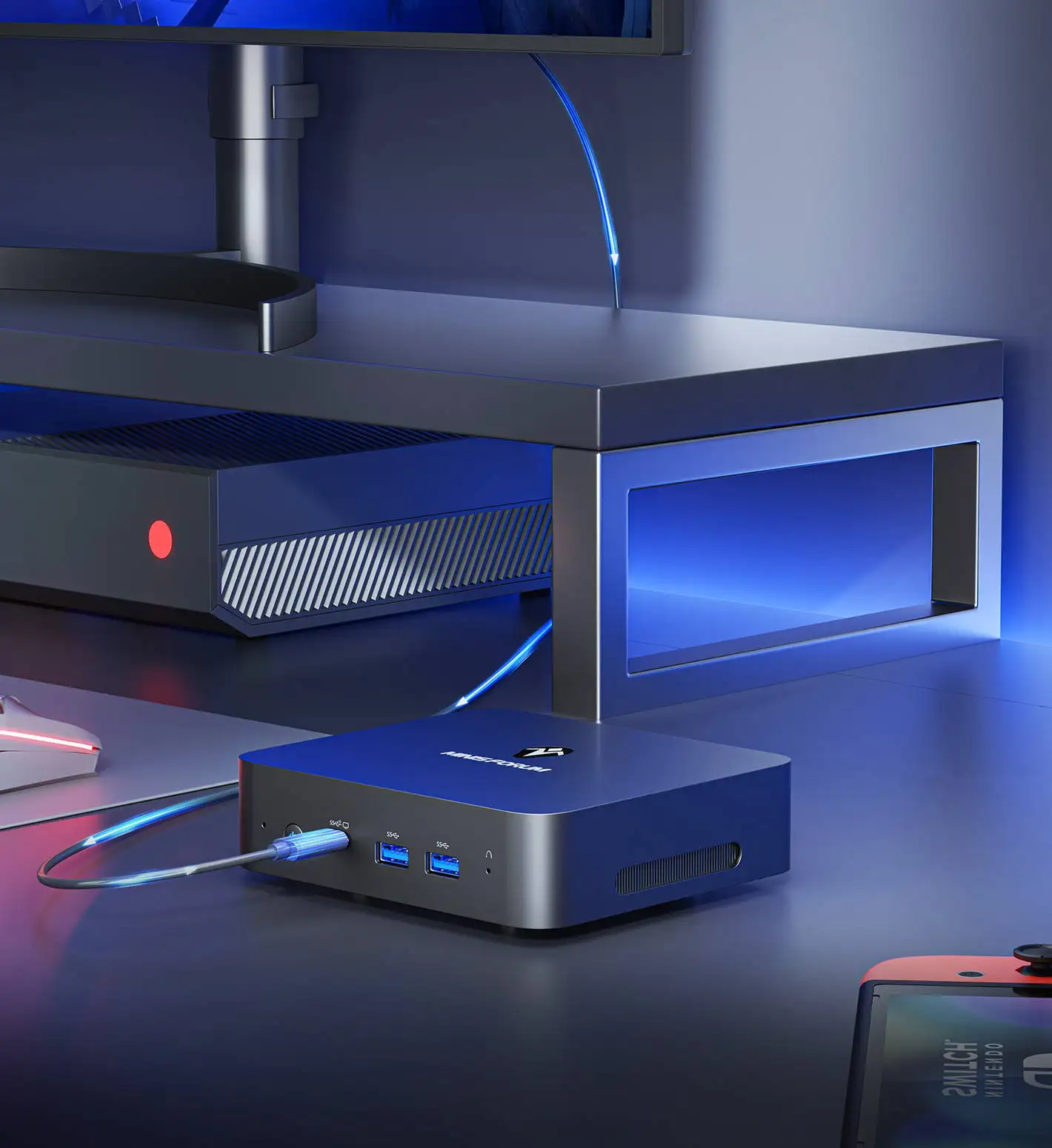 Mini PC, Intel N100 3,4 GHz-ig, 8 GB RAM DDR5-4800, 1 x SSD M.2 SATA, 1 ...