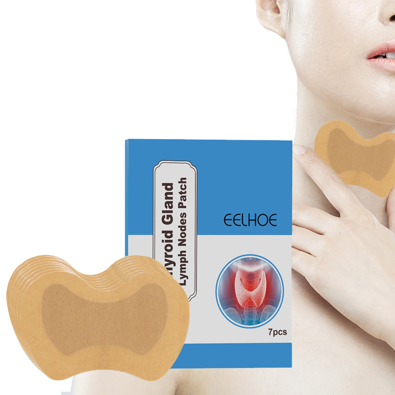 6-Patches-Neck-Lymphatic-Detox-Patch-Thyroid-Lymph-Patch-Anti-Swelling ...