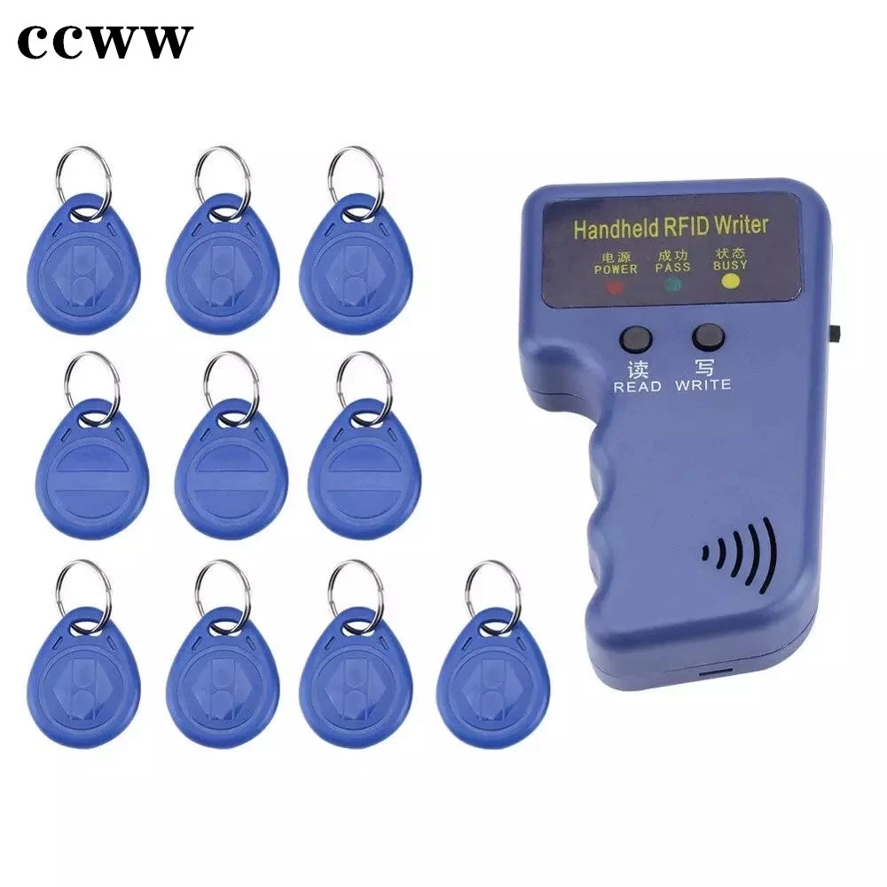 125khz Handheld Programmer Reader Em4100 Tk4100 Rfid Duplicator Copier ...