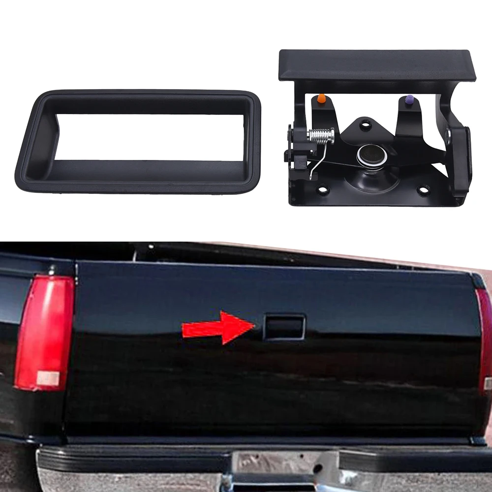 Rear-Liftgate-Tailgate-Handle-with-Trim-Bezel-For-Chevrolet-GMC-C-K ...