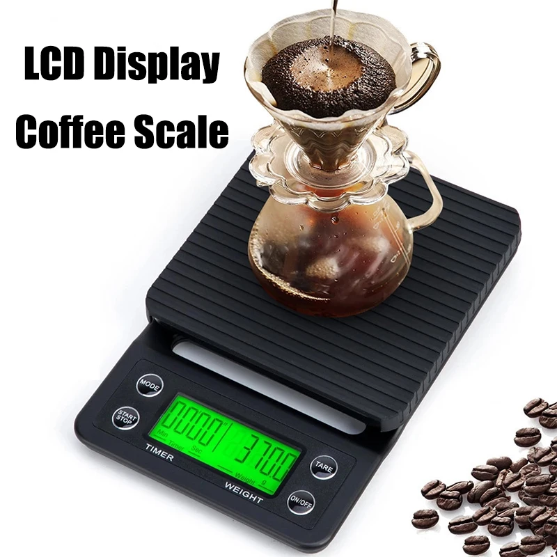 Precision-Electronic-Scale-with-LCD-Backlight-Display-Coffee-Balance ...