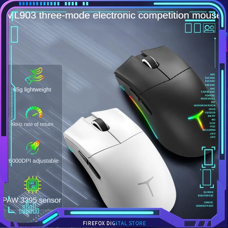 THUNDEROBOT-ML903-Esports-Wireless-Mouse-3-mode-Lightweight-RGB ...
