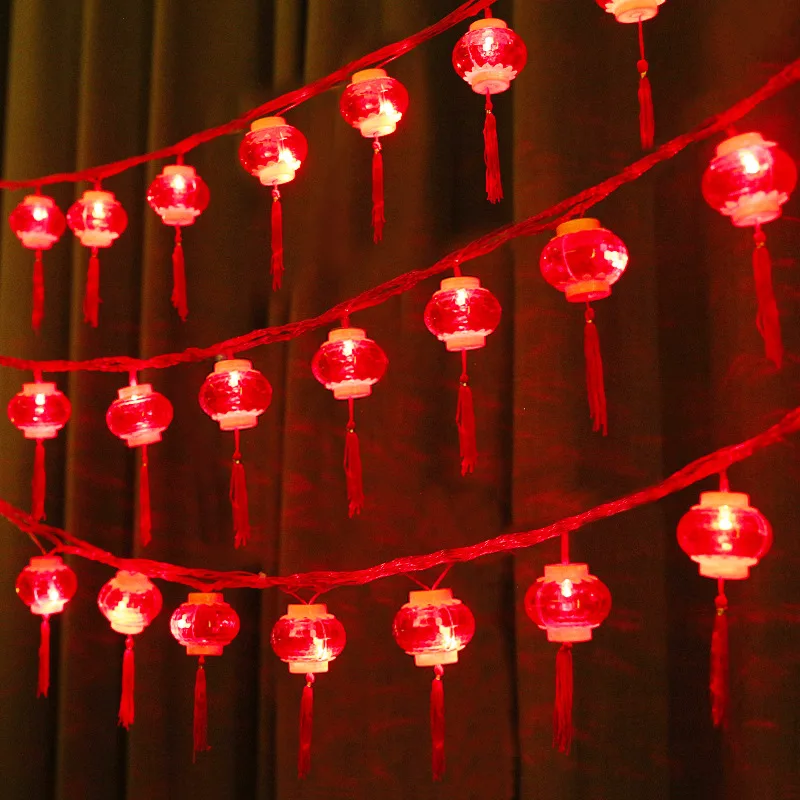 Red-Lantern-String-Lights-2M-10-LED-Battery-Operated-Hanging-Lanterns ...