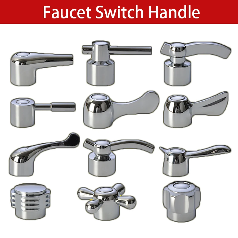 Hot Cold Faucet Switch Handle Kitchen Bathroom Accessories Chrome ...
