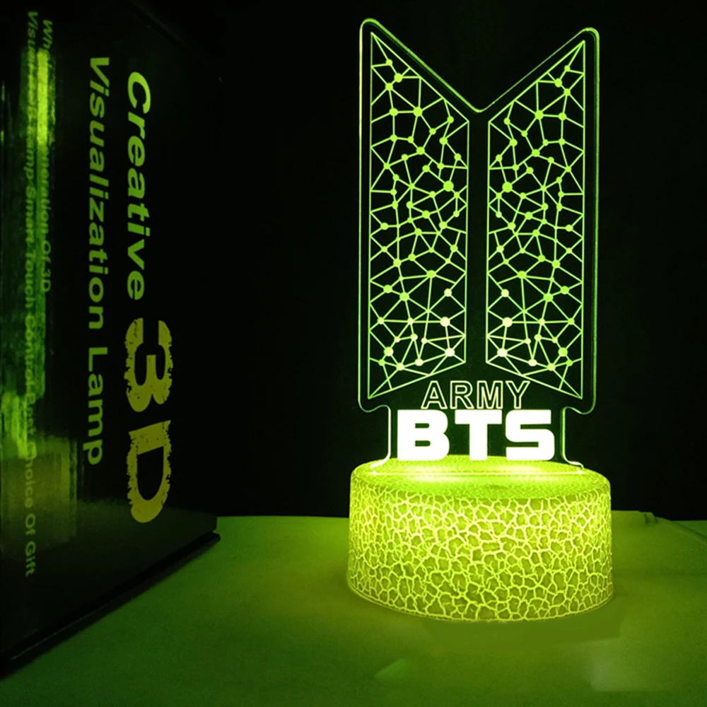 BTS-Bangtan-Boys-luz-de-noche-LED-3D-peque-a-luz-colorida-de-16-colores ...