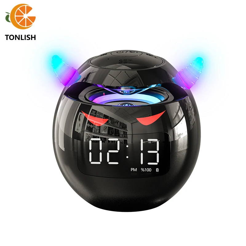 Tonlish-Bluetooth-Speaker-with-LED-Display-and-Colorful-Light-360 ...