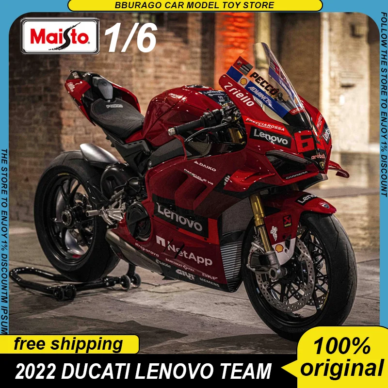 New-Maisto-1-6-Moto-GP-Ducati-Lenovo-Team-63-Moto-Car-Diecast-Model ...