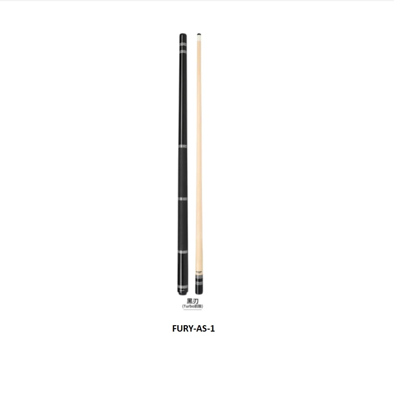 Fury-Billiard-Pool-Cue-Maple-Shaft-AS-Serie-12-5mm-Black-Blade-Ebony ...