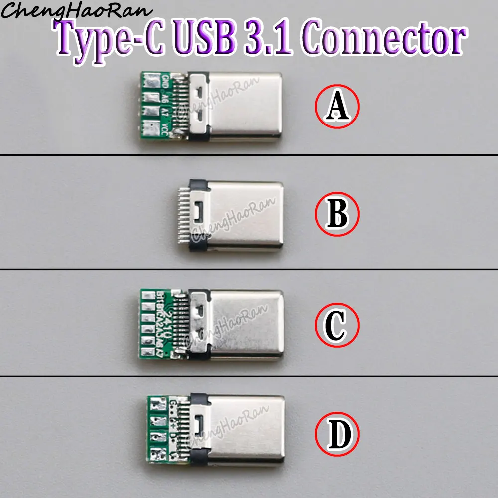 Type-C-USB-Male-Power-Charging-Interface-Plug-Connector-USB-Tail-Plug ...