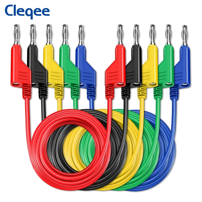 Cleqee-p1036-5pcs-4mm-Kupfer-Bananen-stecker-zu-Bananen-stecker ...