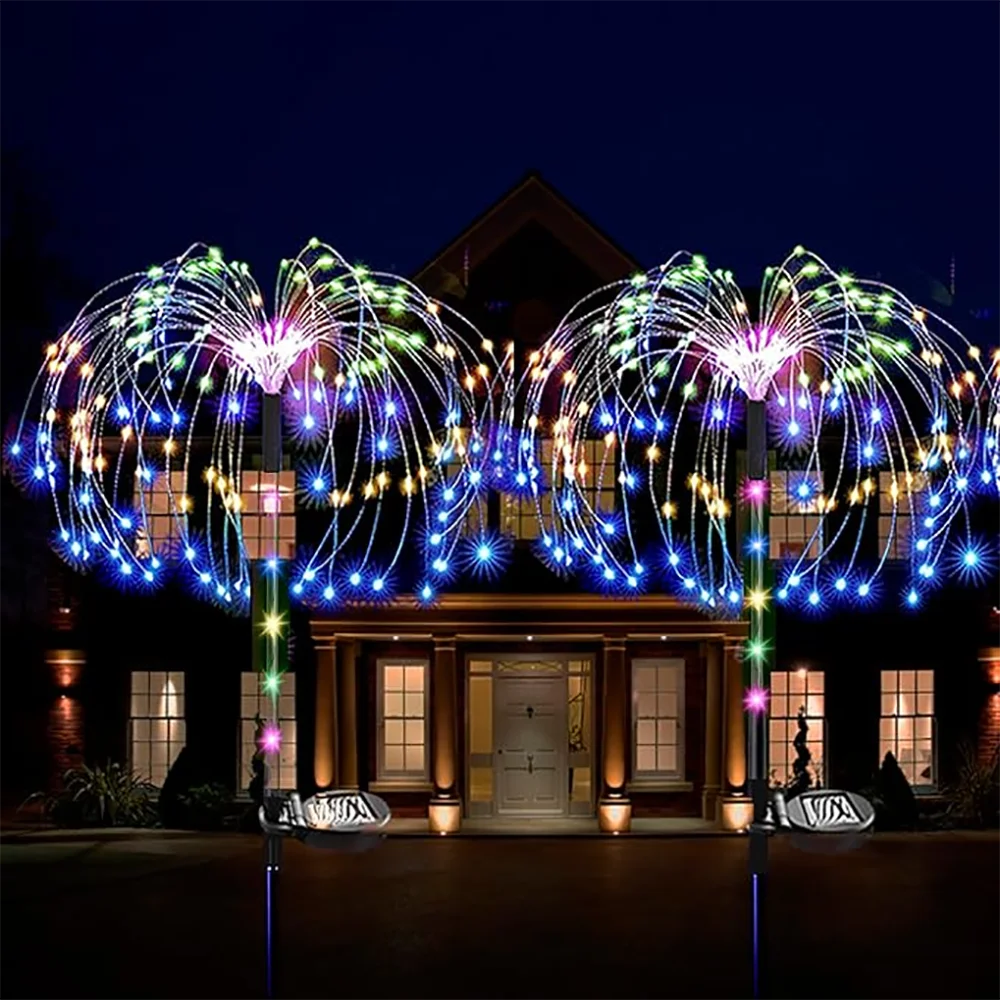 LED-Solar-Firework-Lights-Outdoor-Waterproof-Garden-Fairy-Lights-Yard ...