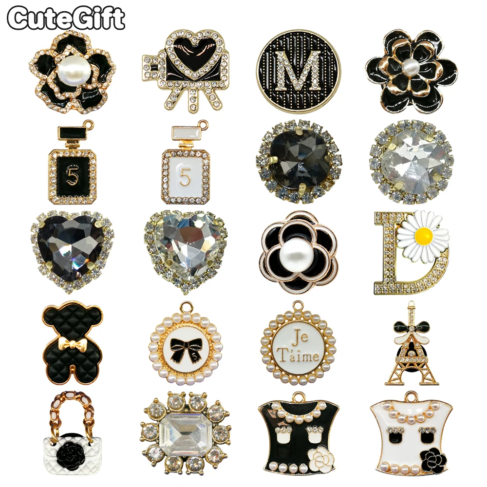 1-5pcs-Luxury-Metal-Pearls-Shoe-Charms-for-Women-Girls-Clog-Buckles ...