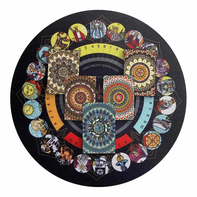Divination Mat Tarot Card Tablecloth Metaphysical Pendulum Board Unqiue ...