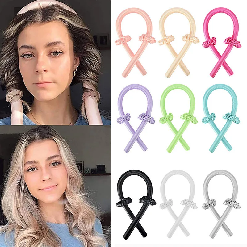 Barra-rizadora-sin-calor-cinta-de-seda-para-rizos-rodillos-para-el ...