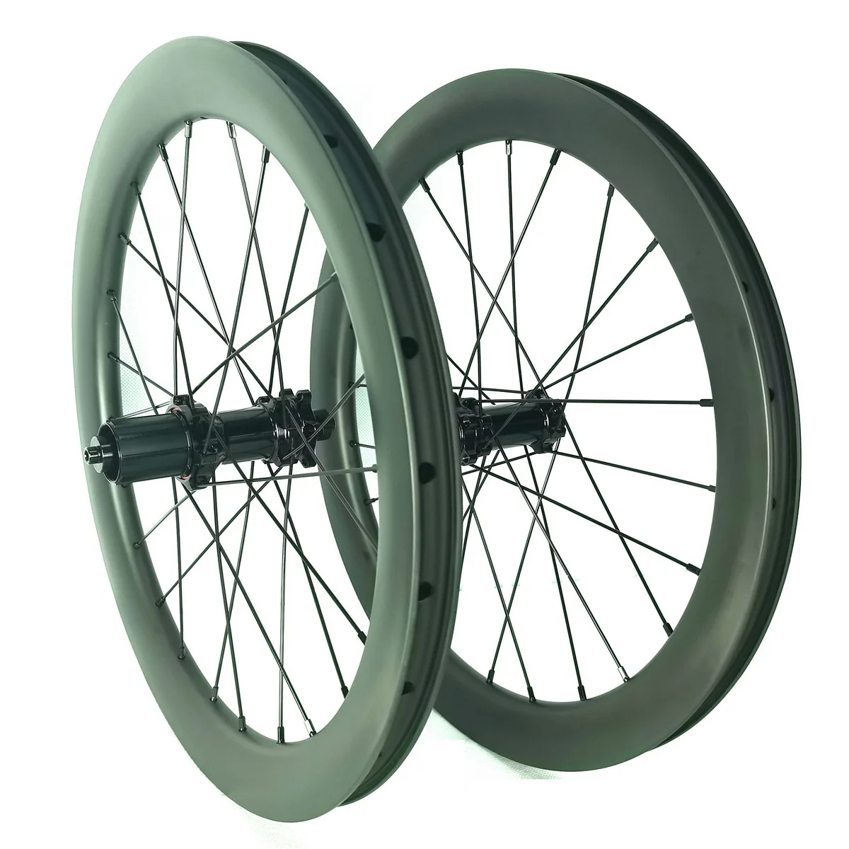 Disc Brake 20 Inch 406 Carbon Bike Wheels Tubeless Clincher Bmx Folding ...