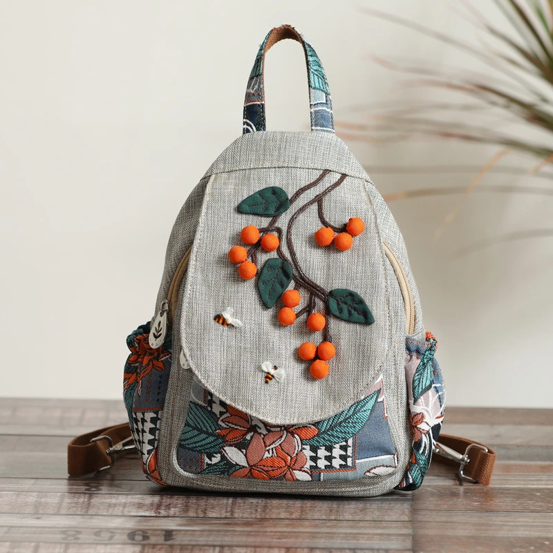 2024-Retro-Zipper-Backpacks-Ladies-New-Chinese-National-Style-Women ...