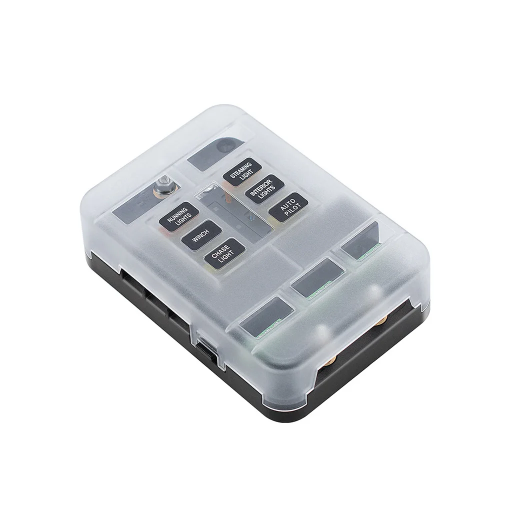 Universal-Car-Boat-Fuse-Box-Holder-12-Ways-Fuse-Block-Power ...