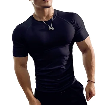 Short Sleeve Male Bodybuilding T Shirt - Men's Fitness Apparel, Men's ...