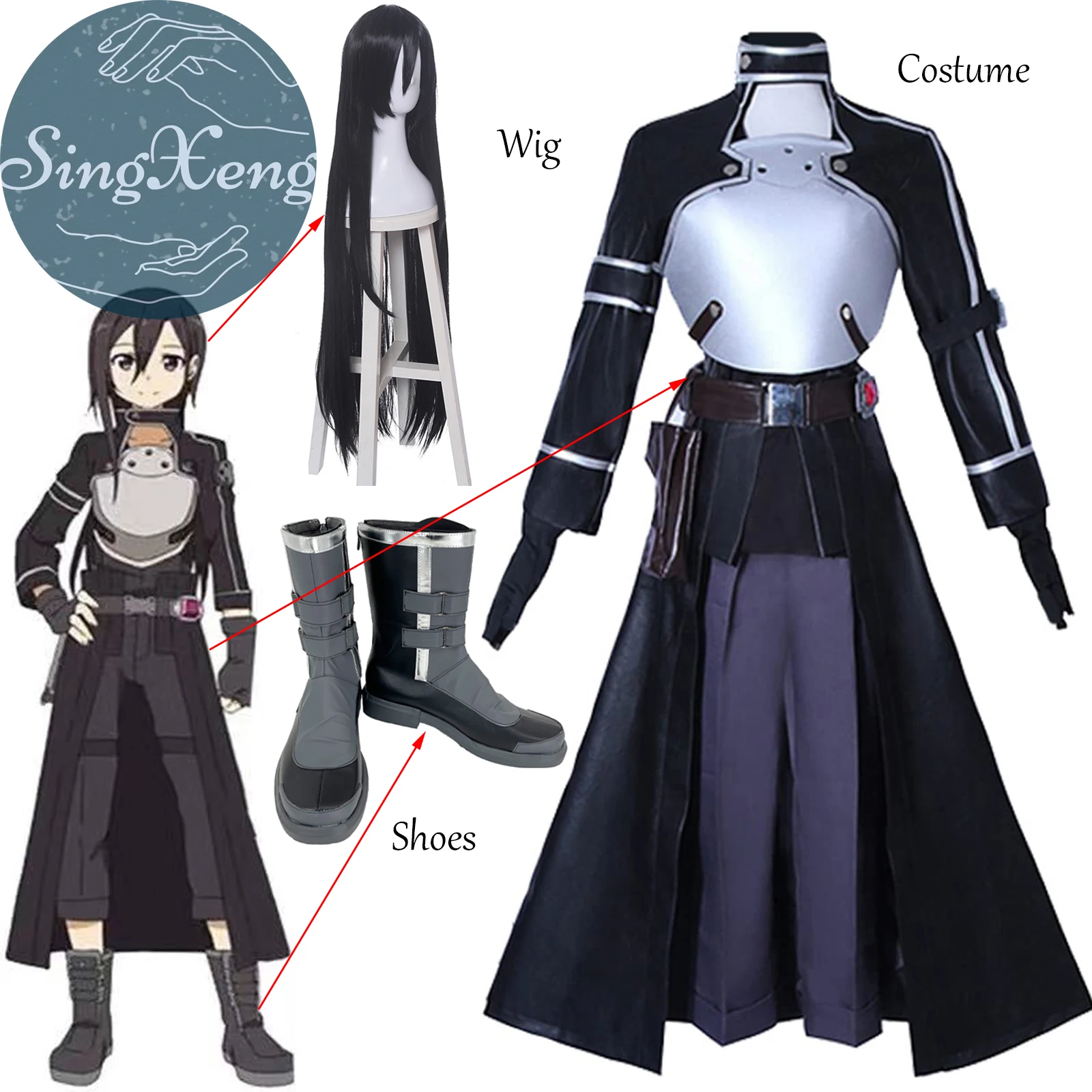 SingXeng-Anime-Sword-Art-Online-2-Kirito-Kirigaya-Kazuto-GGO-Kirito ...