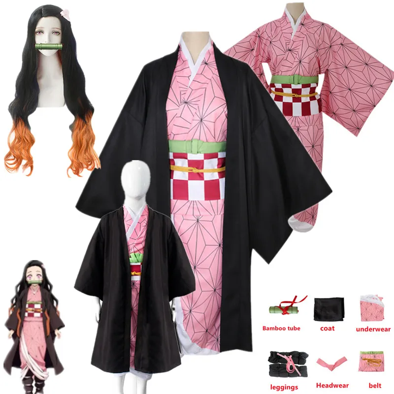 Costume-de-Cosplay-Kimetsu-no-Yaiba-Anime-Demon-Slayer-uniforme-Kimono ...