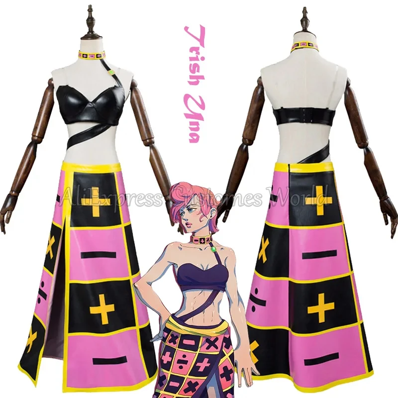 Anime-Jo-Jo-Trish-Una-Cosplay-Costume-Bizarre-Adventure-Golden-Wind ...