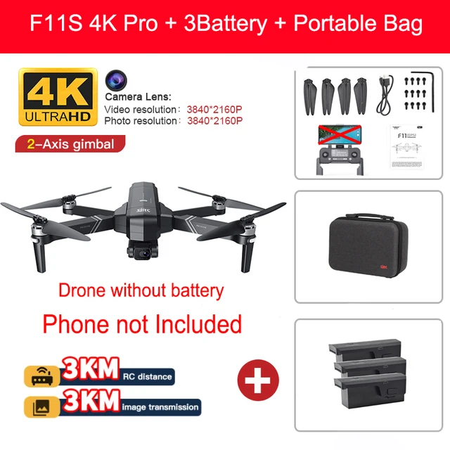 SJRC F11 4K Pro VS SJRC F11S 4K Pro Drone With Camera 3KM WIFI GPS EIS ...