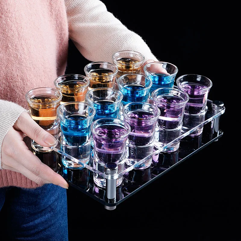 15-30ml-Black-Base-Acrylic-Bullet-Cup-Holder-Bar-Beer-Cup-Holder ...