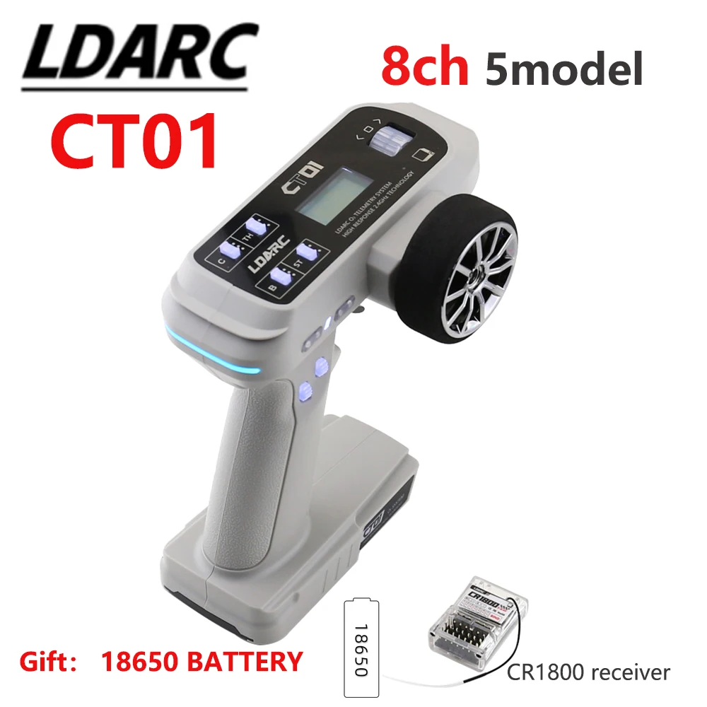 LDARC-CT01-8CH-Gun-Steuer-Fernbedienung-CR1800-Empf-nger-RC-Modell-Auto ...