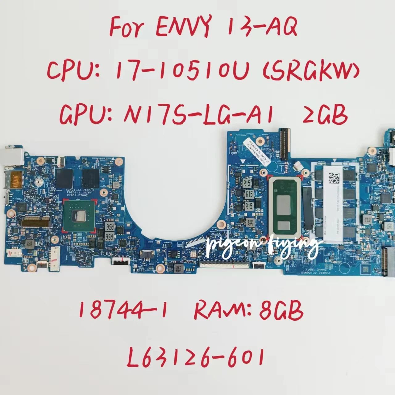 18744-1-Mainboard-For-HP-ENVY-13-AQ-Laptop-Motherboard-CPU-17-10510U ...