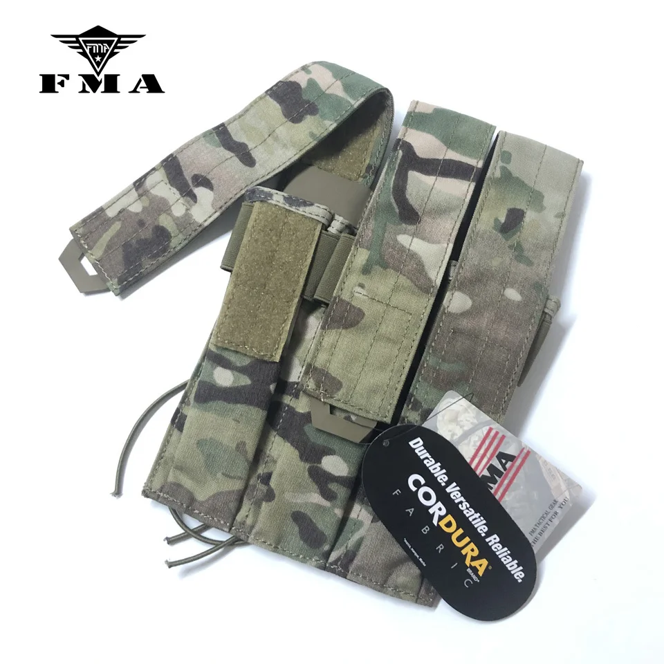 FMA Triple Magazine Pouch Kriss Vector MOLLE Mag Carrier SMG Mag Camo ...