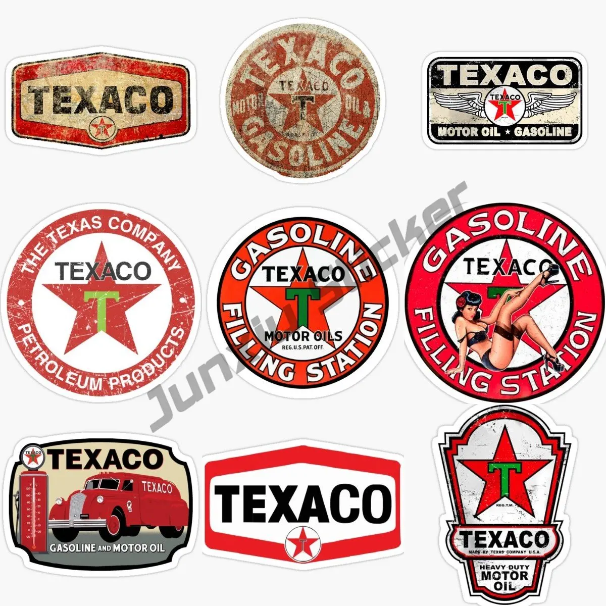 Texaco-Sticker-Set-Vintage-Racing-Oldschool-Retro-Racing-Sticker-Off ...