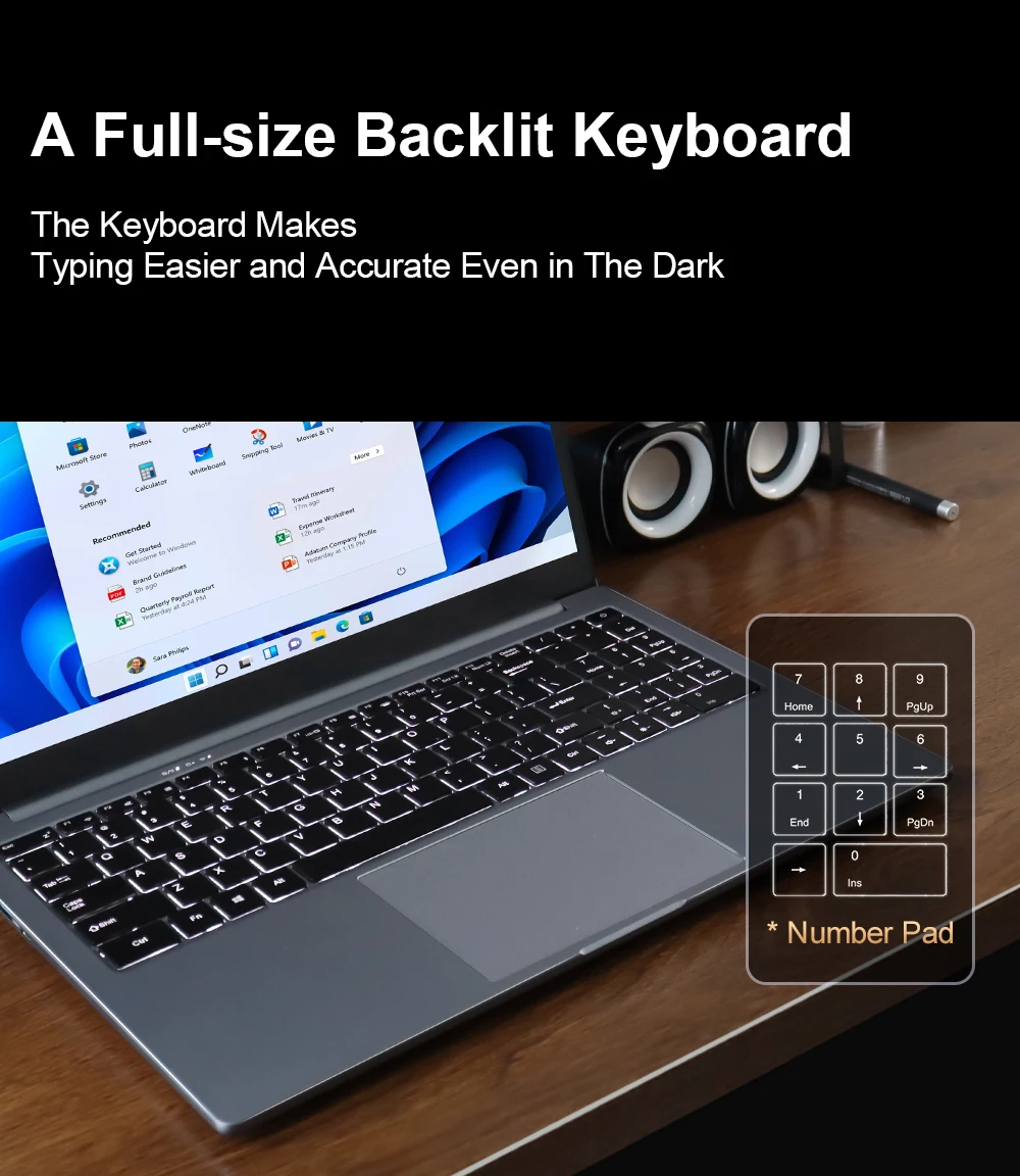 Ninkear N15 PRO Gaming Laptop Intel 12th Core i7-1255U 15.6-inch FHD ...