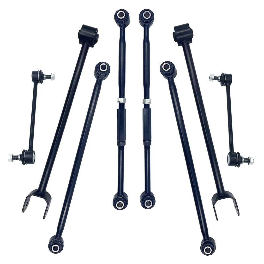 Svenubee-8pcs-Rear-Lower-Control-Arms-Lateral-Link-Rod-Sway-Bar-Set-Kit ...