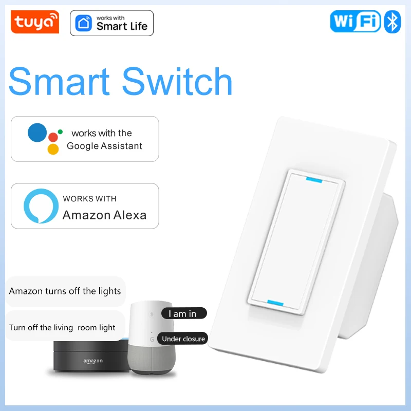 2-Way-Tuya-WiFi-Smart-Switch-US-Zero-Live-Wire-Wall-Key-Light-Switch ...