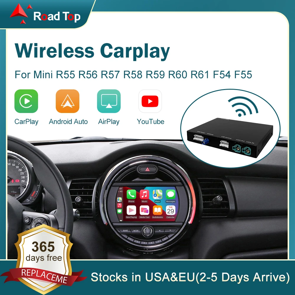 Wireless CarPlay Android Auto for Mini R55 R56 R57 R58 R59 R60 R61 F54 ...