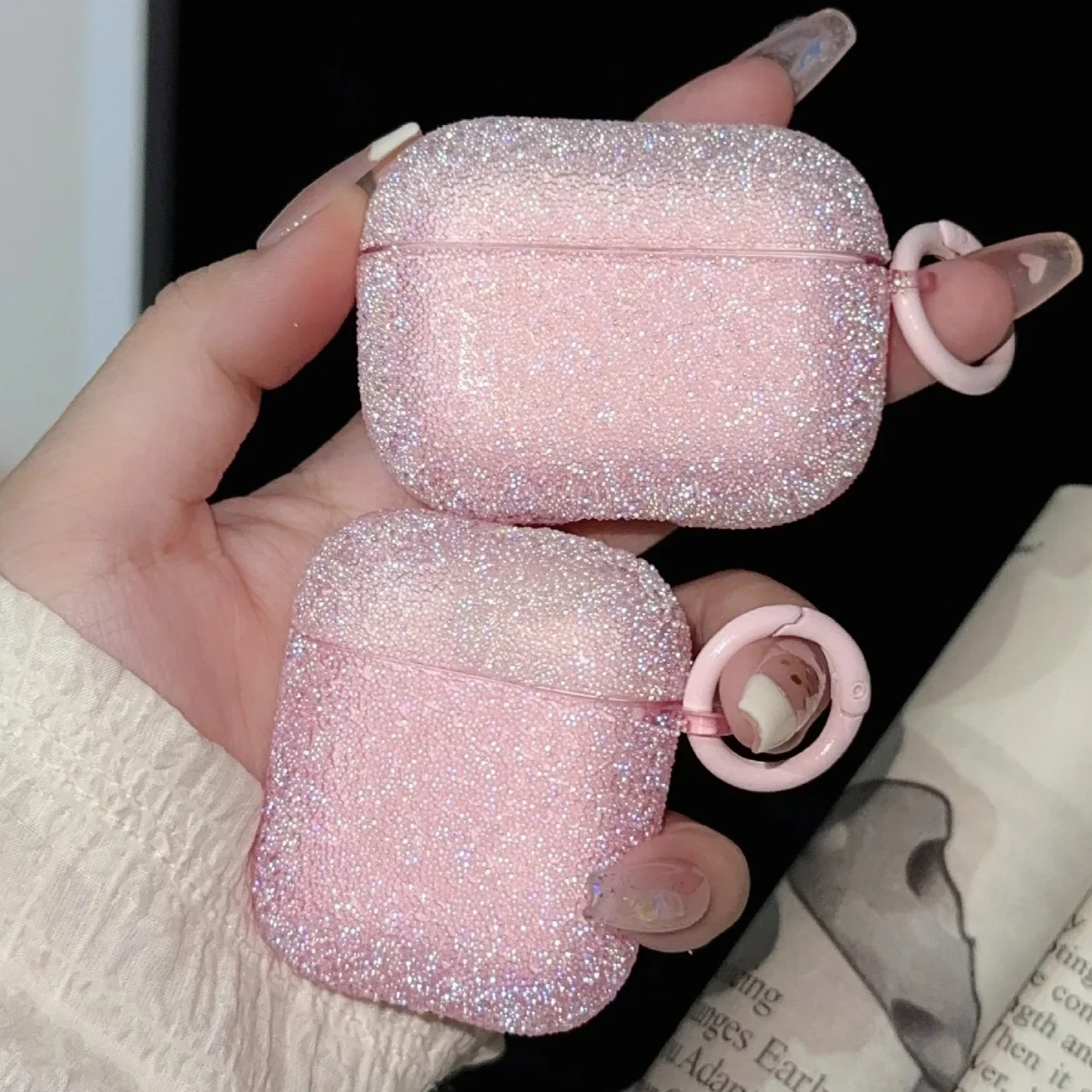 Glitter TPU Earphone Case For AirPods 4 3 2 1 Pro2 Cover Bling ...