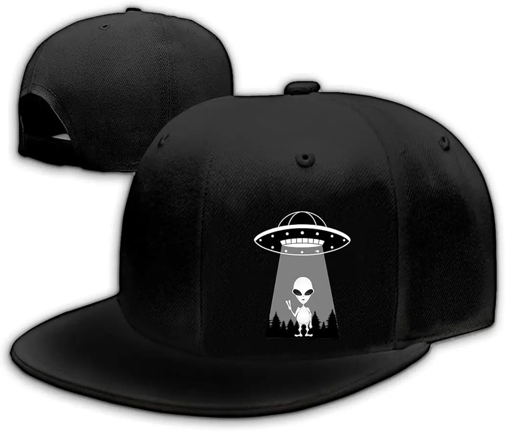 UFO-Aliens-Snapback-Hats-for-Men-Skull-Hat-Flat-Bill-Hat-for-Boy-Snap ...