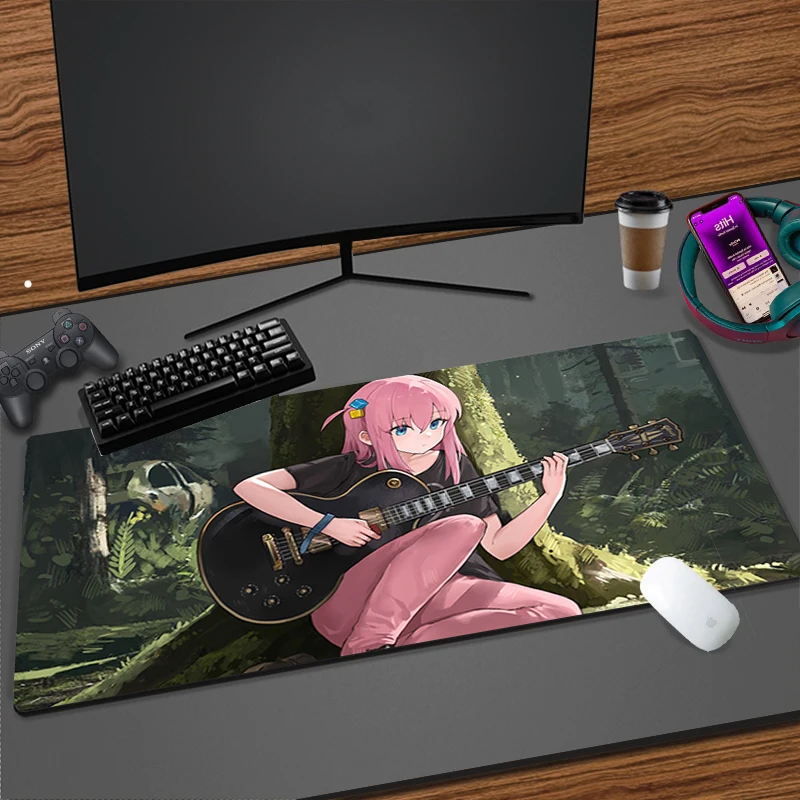 Bocchi a Rocha Grande Kawaii Mousepad, Gaming Playmat, Teclado Tapete ...