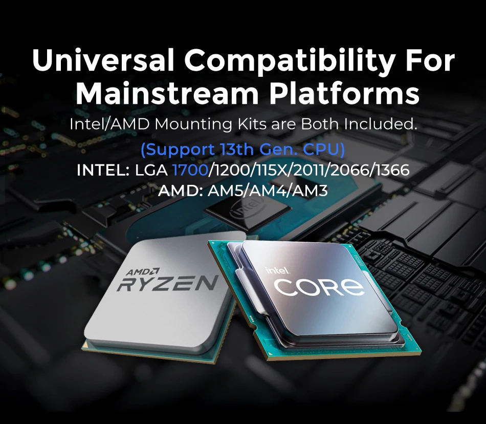 ALSEYE N600 CPU Cooler: High-Performance ARGB Cooling For LGA1700, AM5 ...