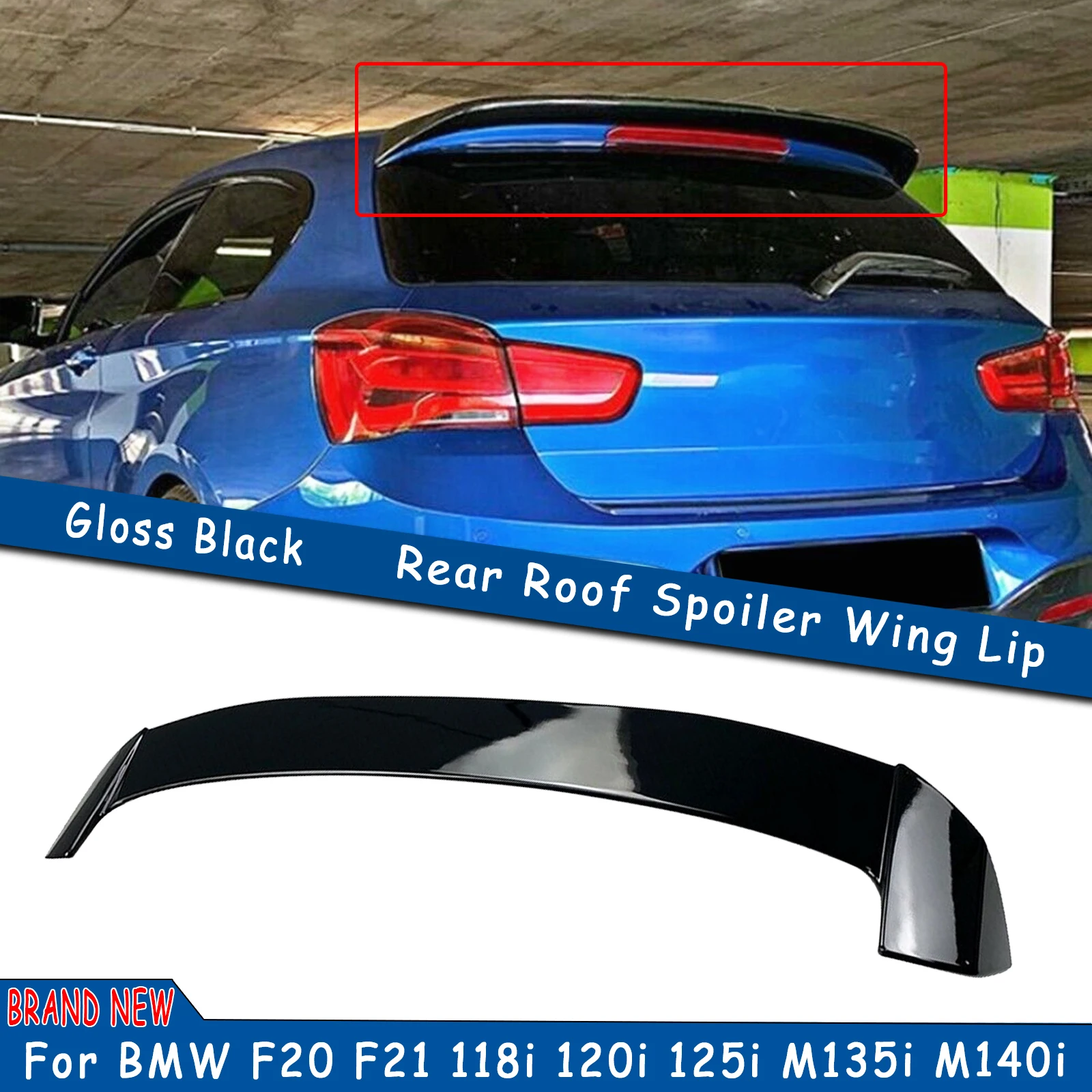 Car-Rear-Trunk-Spoiler-Roof-Lip-Wing-Tail-Gate-Trim-For-BMW-1-Series ...